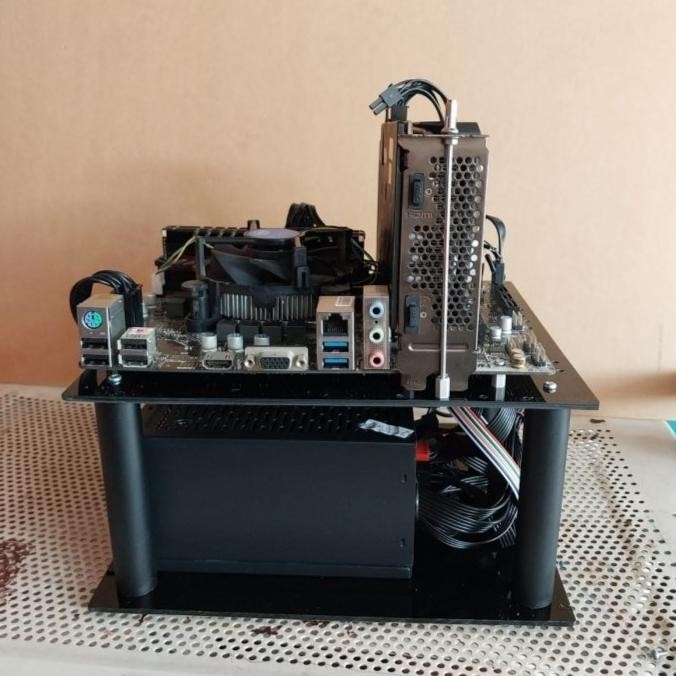 Jual Casing Komputer Akrilik Micro Atx / Itx Open Air Pc Cpu Matx Case ...