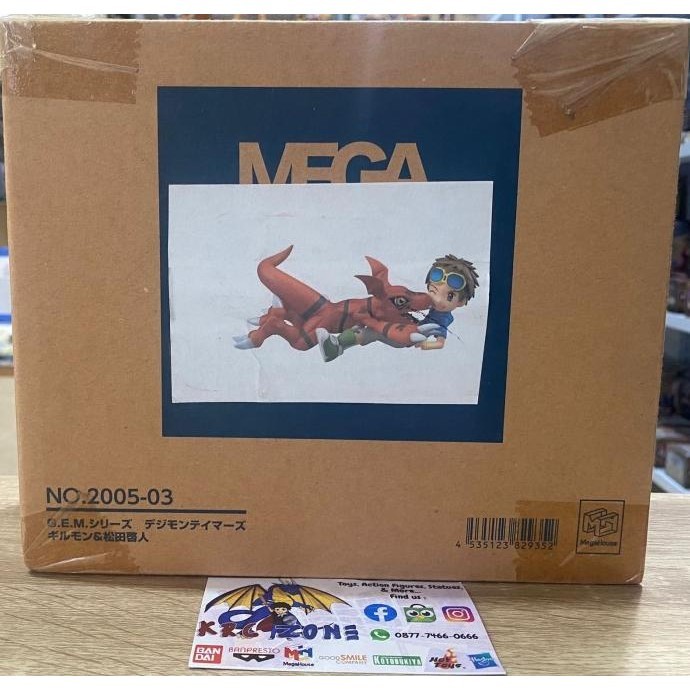 Jual MEGAHOUSE G.E.M DIGIMON TAMERS GEM TAKATO & GUILMON FIGURE PVC ...