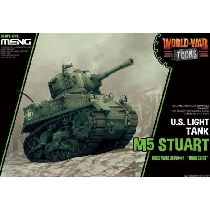 Jual Meng World War Toon 012 U.S. Light Tank M5 Stuart | Shopee Indonesia