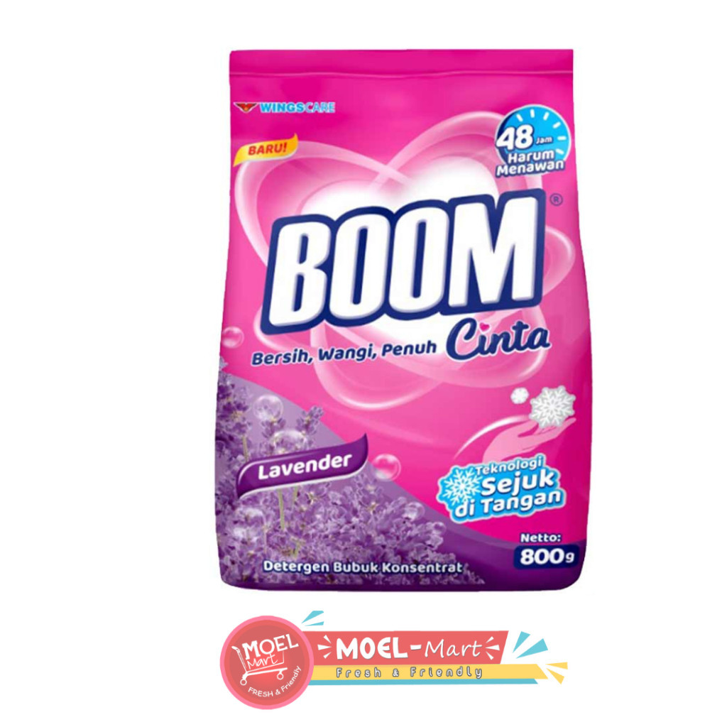 Jual BOOM CINTA DETERGENT LAVENDER 800GR | Shopee Indonesia