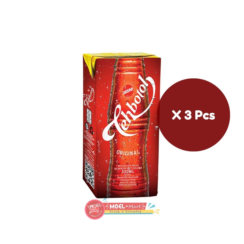Jual SOSRO Teh Botol 3 Kotak x 330 ml | Shopee Indonesia