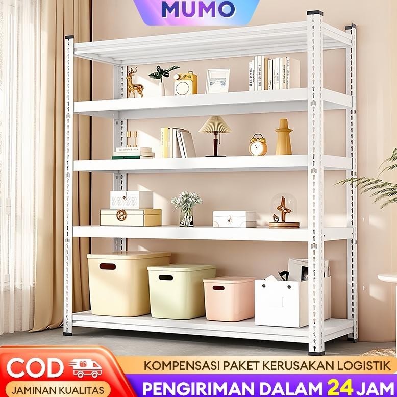 Jual Rak Besi Rak Putih Rak Besi Susun Rak besi siku 5 susun Rak barang ...