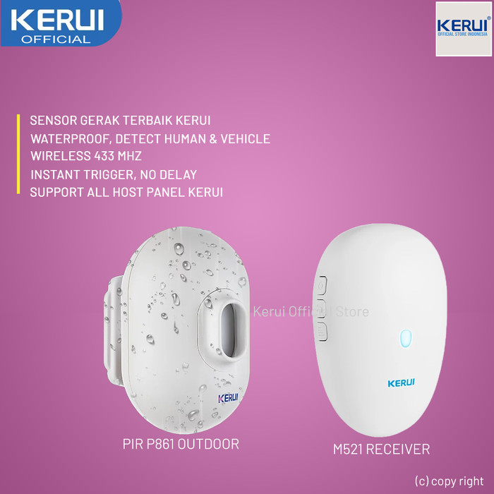 Jual Harga!! Original Kerui M521 dengan Sensor Outdoor Waterproof P861 ...
