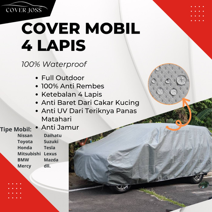 Jual Cover Mobil 4 Lapis Layer Full Outdoor Anti Air Uv Jamur Baret ...