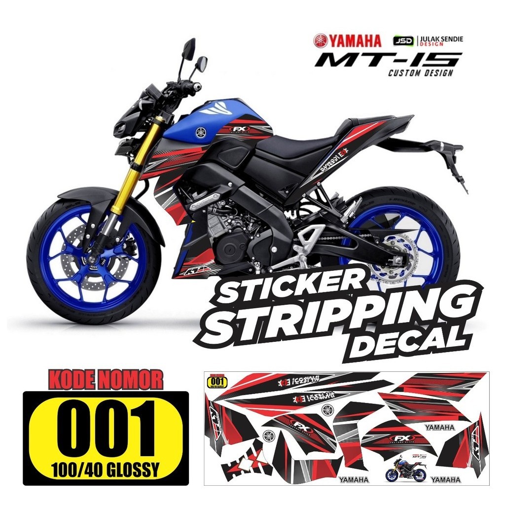 Jual Decal Sticker Striping yamaha MT-15 Stiker Variasi MT-15 | Shopee ...