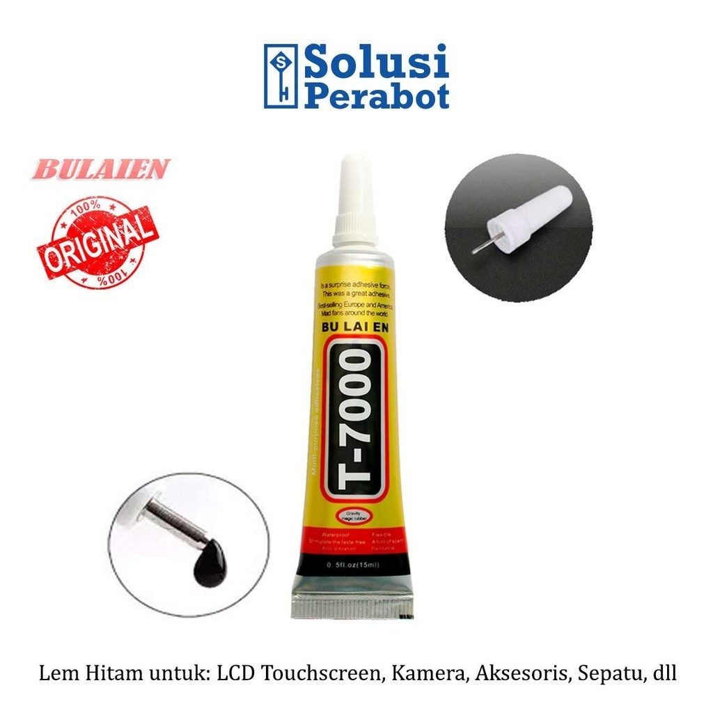 Jual Lem LCD Touchscreen BULAIEN T7000 ORIGINAL SP / Hitam / Multipurpose Adhesive / Serbaguna ...