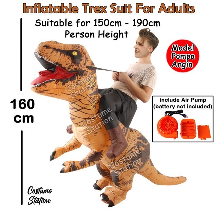 Jual Kostum T-Rex Back Ride / Costume Tunggang Naik Dinosaurus Trex ...