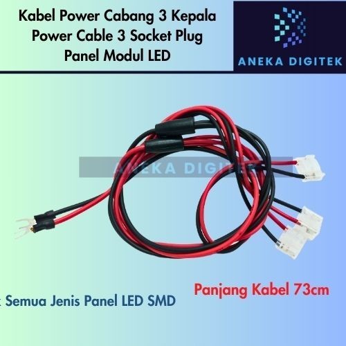 Jual Kabel Power Panel Module Modul LED P10 Running Text SMD 3 Plug ...