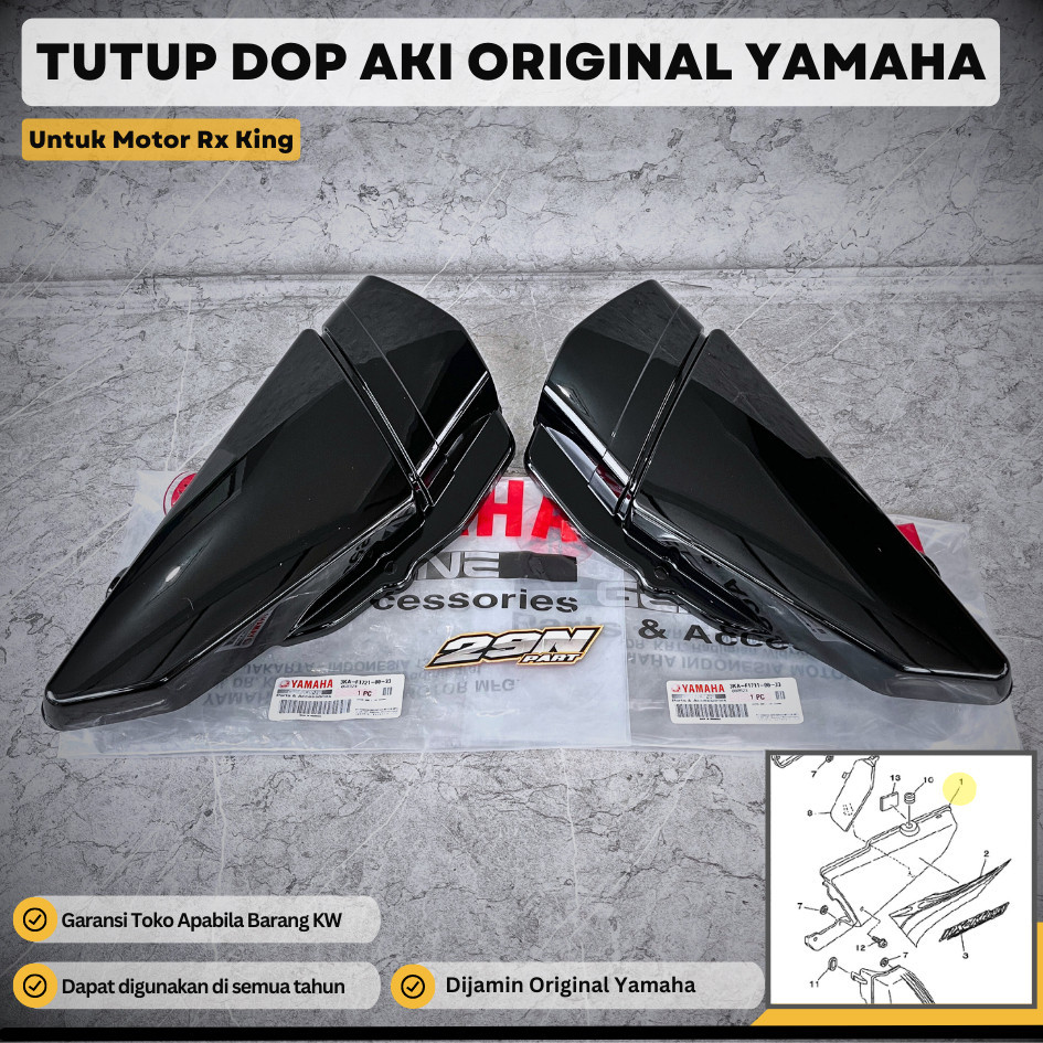 Jual DOP AKI TUTUP BOK AKI RX KING RXKING NEW HITAM SET KANAN KIRI ...