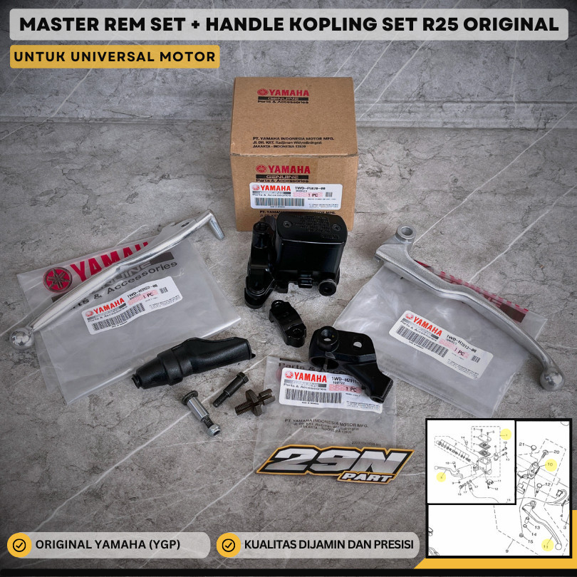 Jual Master Rem Depan YAMAHA R25 RX KING FULLSET (FREE BAUT + KARET ...