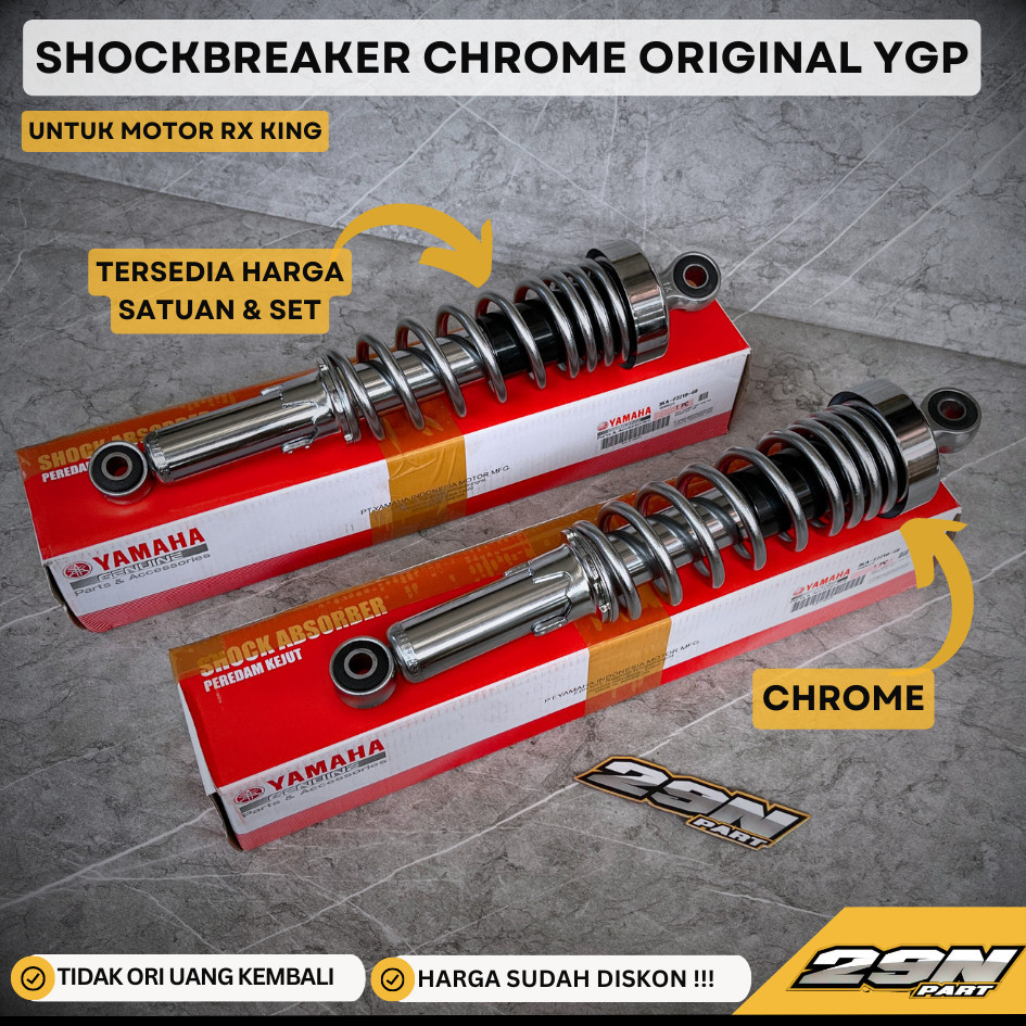Jual SHOCKBREAKER BELAKANG RX KING CHROME 2002-2008 ORIGINAL 3KA-F2210-60 | Shopee Indonesia