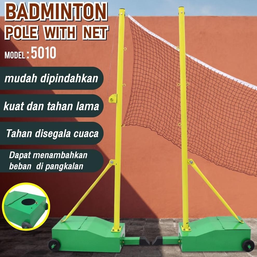 Jual Badminton Pole Net Tiang Jaring Bulu Tangkis | Shopee Indonesia