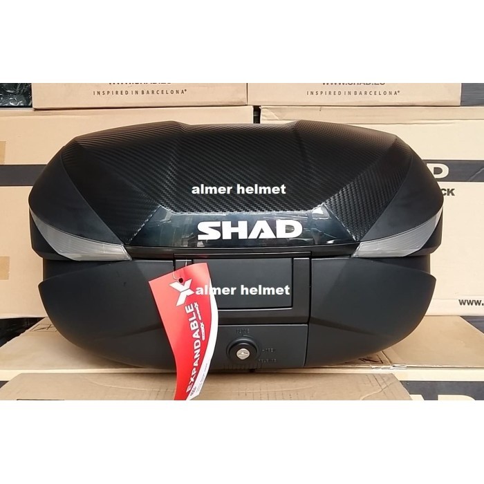 Jual SHAD SH58X CARBON COVER BOX MOTOR - BLACK | Shopee Indonesia