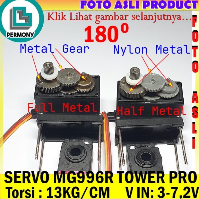 Jual MG996R motor servo MG996 TowerPro MG 996R Tower Pro | Shopee Indonesia