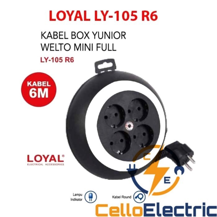 Jual Kabel Roll Loyal LY-105 R6 / Kabel Roll Welto 6 Meter Full 6M Loyal | Shopee Indonesia