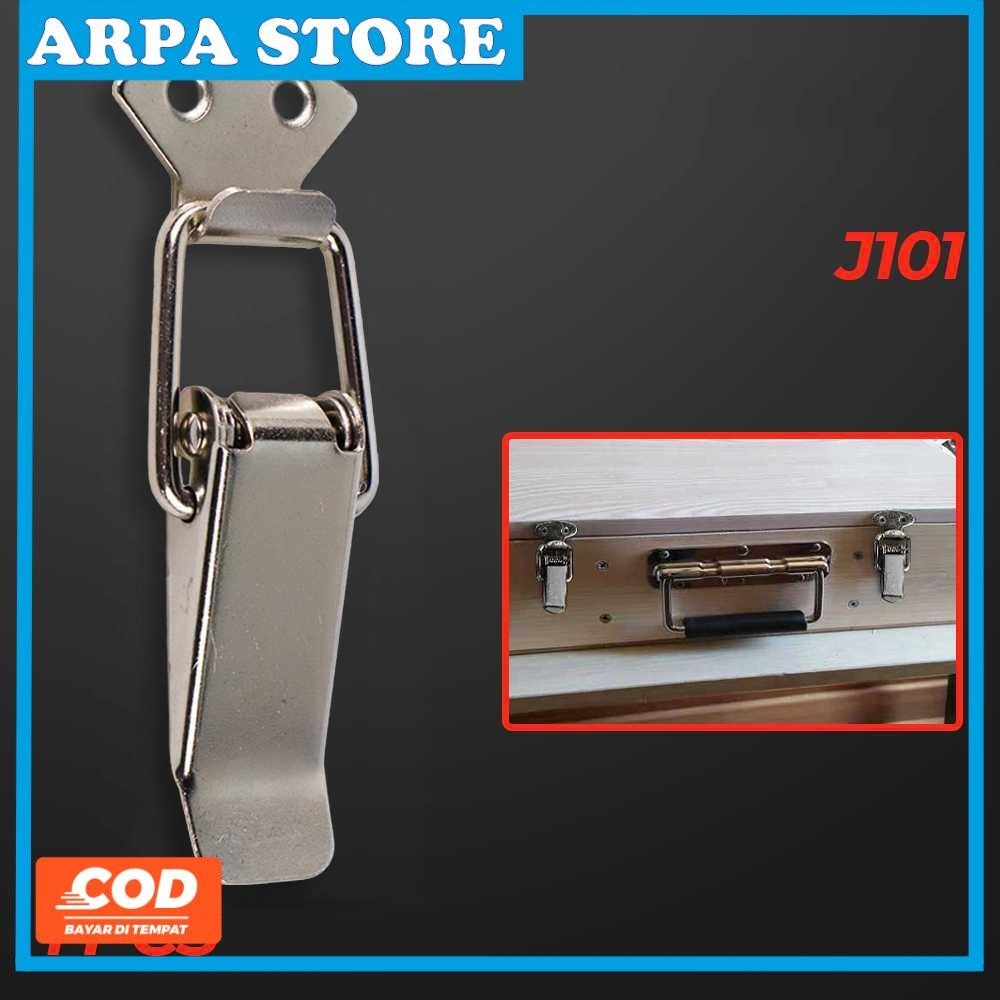 Jual HALOJAJU Kaitan Peti Grendel Spring Loaded Toggle Latch Catch Hasp ...