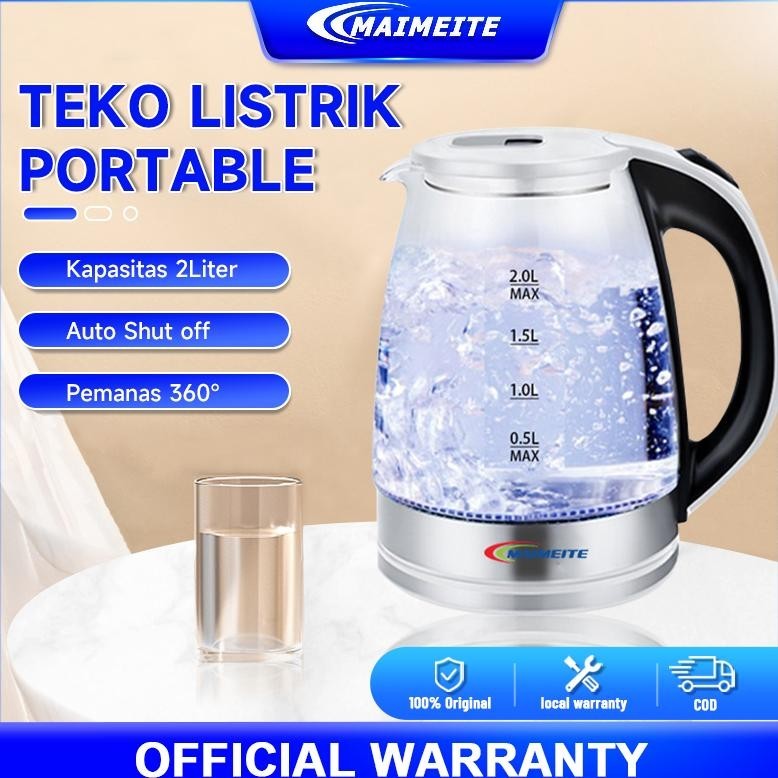 Jual Maimeite Teko Listrik 2L Pemanas Air Listrik Kaca Pemanas Air ...