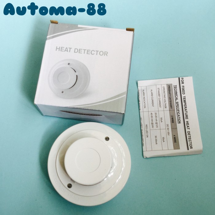 Jual Heat Detector Detektor Panas 2 4 wire Conventional Fire Alarm ...