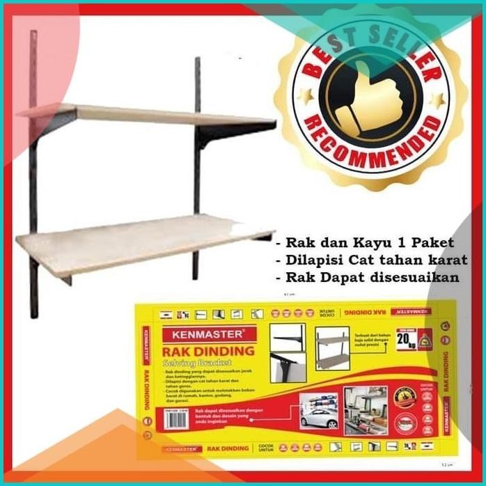 Jual KENMASTER Rak Dinding 2 Susun Besi Selving Bracket 13m4yZ4 suku ...
