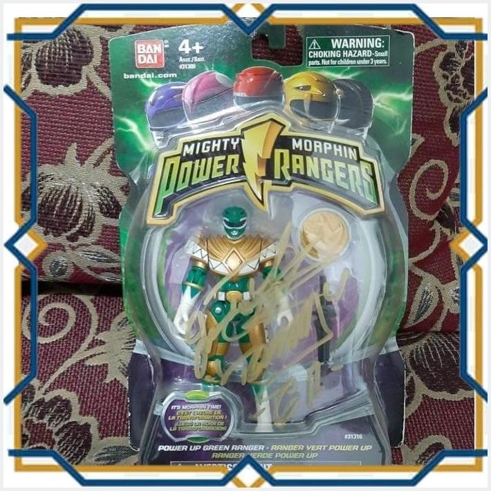 Jual [QUE] POWER RANGER MIGHTY MORPHIN GREEN RANGER MOC SIGN WITH JDF ...
