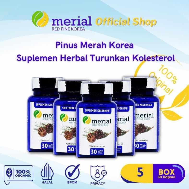 Jual langsung kirim>>> merial red pine korea - isi 30 kapsul ...