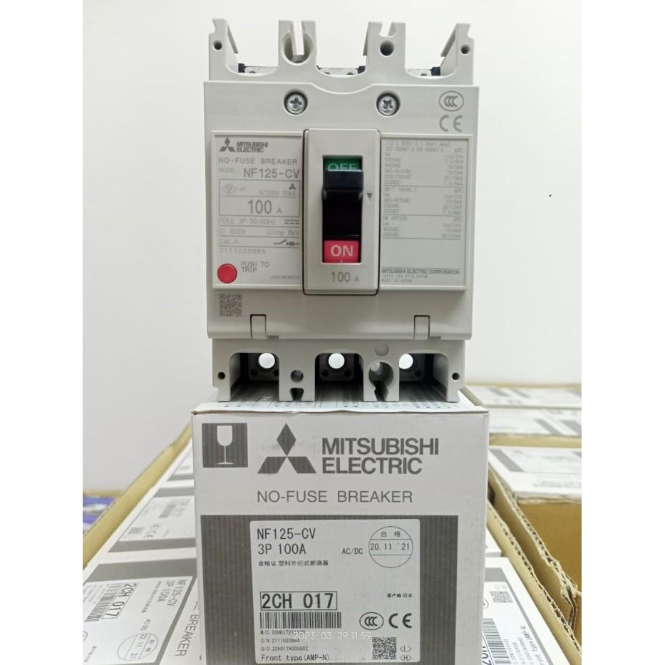 Jual Nfb Mccb Breaker Mitsubishi Nf125-Cv 100A | Shopee Indonesia