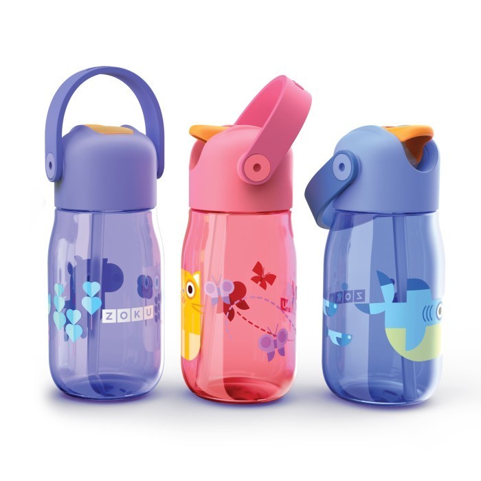 Jual Zoku Kids Flip Straw Bottle - Botol Minum Sedotan Untuk Anak | Shopee Indonesia