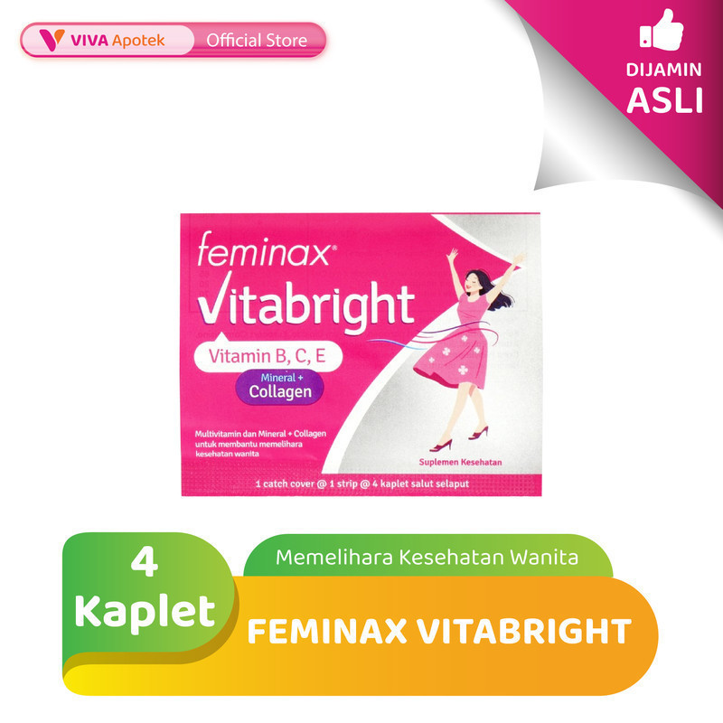 Jual Feminax VitaBright untuk Memelihara Kesehatan Wanita (4 Kaplet ...