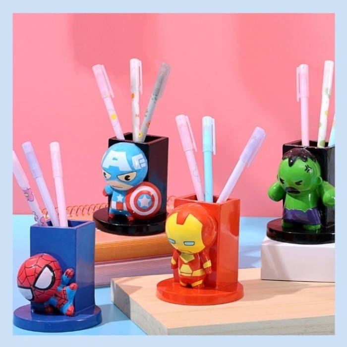 Jual Miniso X Marvel Pen Stand Collection - Tempat Pensil Marvel ...