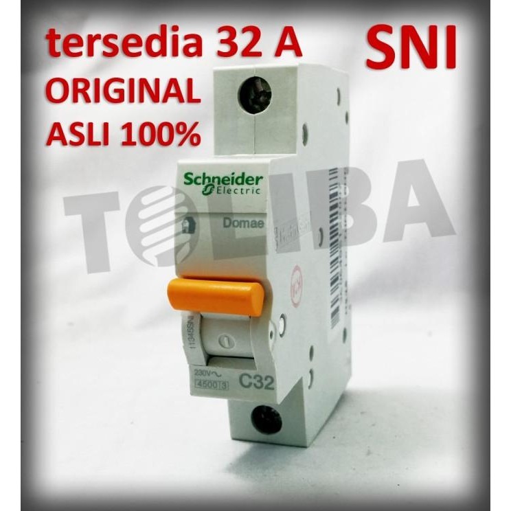 Jual Mcb Schneider 1Phase 1P 32A / Sni Original / Mcb Listrik 32 Ampere | Shopee Indonesia