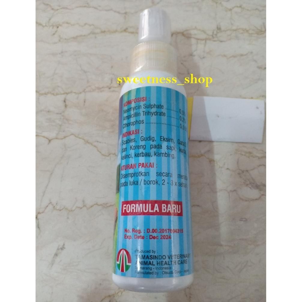 Jual KUDIX SPRAY 120ML OBAT SCABIES GUDIG SAPI DOMBA RO13 | Shopee ...