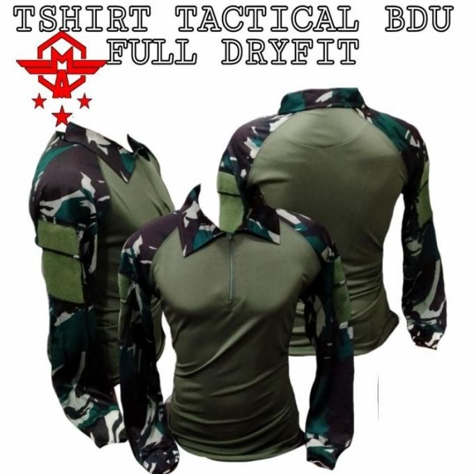 Jual Kaos Tactical Bdu Full Dryfit Premium L Kaos Bdu Panjang | Shopee Indonesia