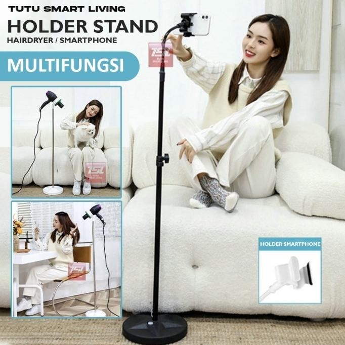 Jual Holder Stand Hairdryer/HP/blower Standing/tiang penyangga hairdryer | Shopee Indonesia