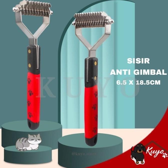 Jual Sisir Besi Anjing Kucing Bulu Anti Gimbal Kusut Rambut Tebal ...