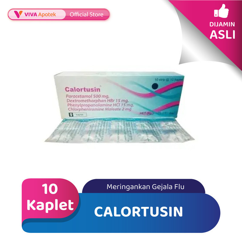 Jual Calortusin / Batuk / Demam / Alergi (10 Kaplet) | Shopee Indonesia