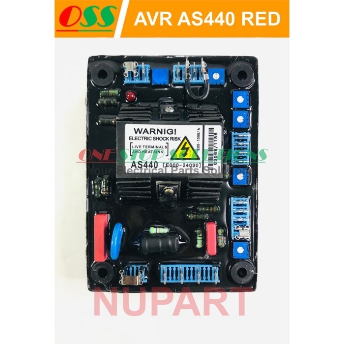 Jual AVR GENERATOR AS440 RED CAPACITOR OEM AVR GENSET AS 440 | Shopee ...