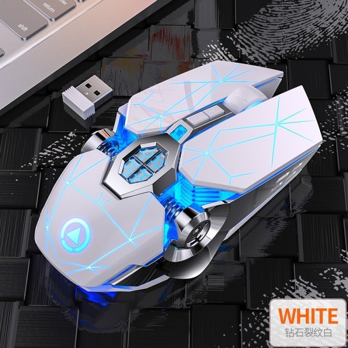 Jual Unik Mouse Gaming Rgb Led Mouse Silent Click Wireless Mouse ...