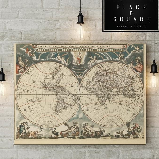 Jual TERBARU POSTER MAP ATAU PETA VINTAGE - INDONESIA - AFRIKA - EROPA ...