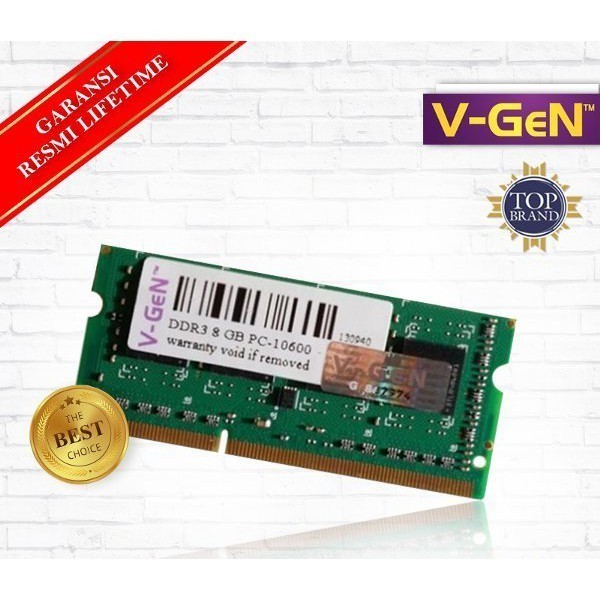 Jual Sodimm Vgen Ddr3 8Gb Pc 10600 Pc3L 12800 Platinum V-Gen | Shopee ...
