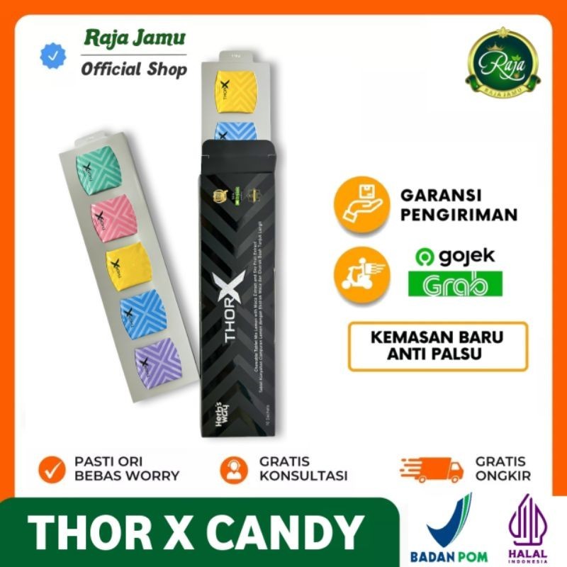 Jual THORX Permen Stamina Pria Premium | THOR X Candy Permen THOR-X ...