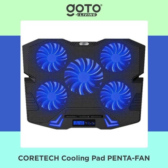 Jual Coretech Penta-Fan Cooling Pad Kipas Fan Pendingin Laptop Portable ...