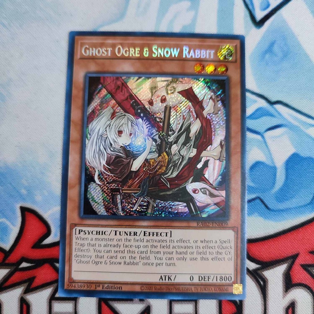 Jual yugioh ghost ogre snow rabbit alt art RA02 secret rare original ...