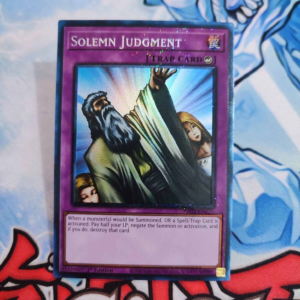Jual yugioh solemn judgment RA02 CR original | Shopee Indonesia
