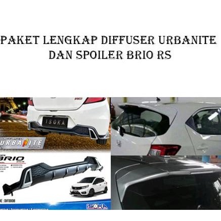 Jual PAKET LENGKAP ALL NEW BRIO DIFFUSER URBANITE DAN SPOILER ALL NEW ...