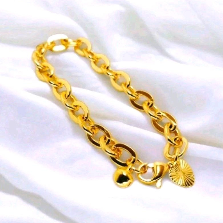 Jual GELANG TANGAN RANTAI GOLD POLOS | Shopee Indonesia