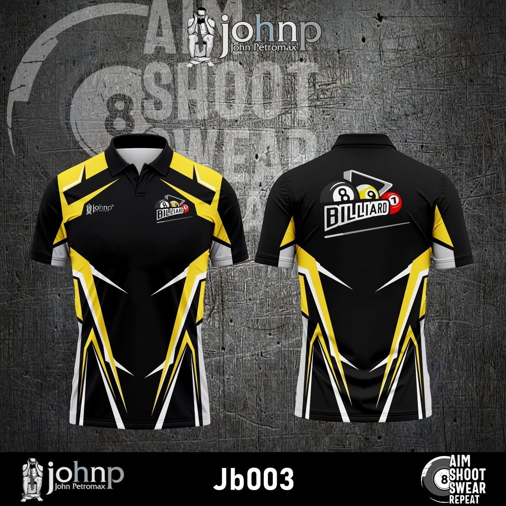 Jual JERSEY BILLIARD BAJU BILLIARD Kerah Polo atau Resleting JB03 ...