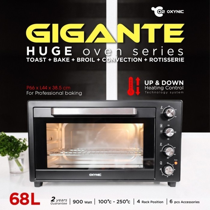 Jual Oxynic Oven Listrik Besar Gigante Huge Electric Oven 68 Liter ...