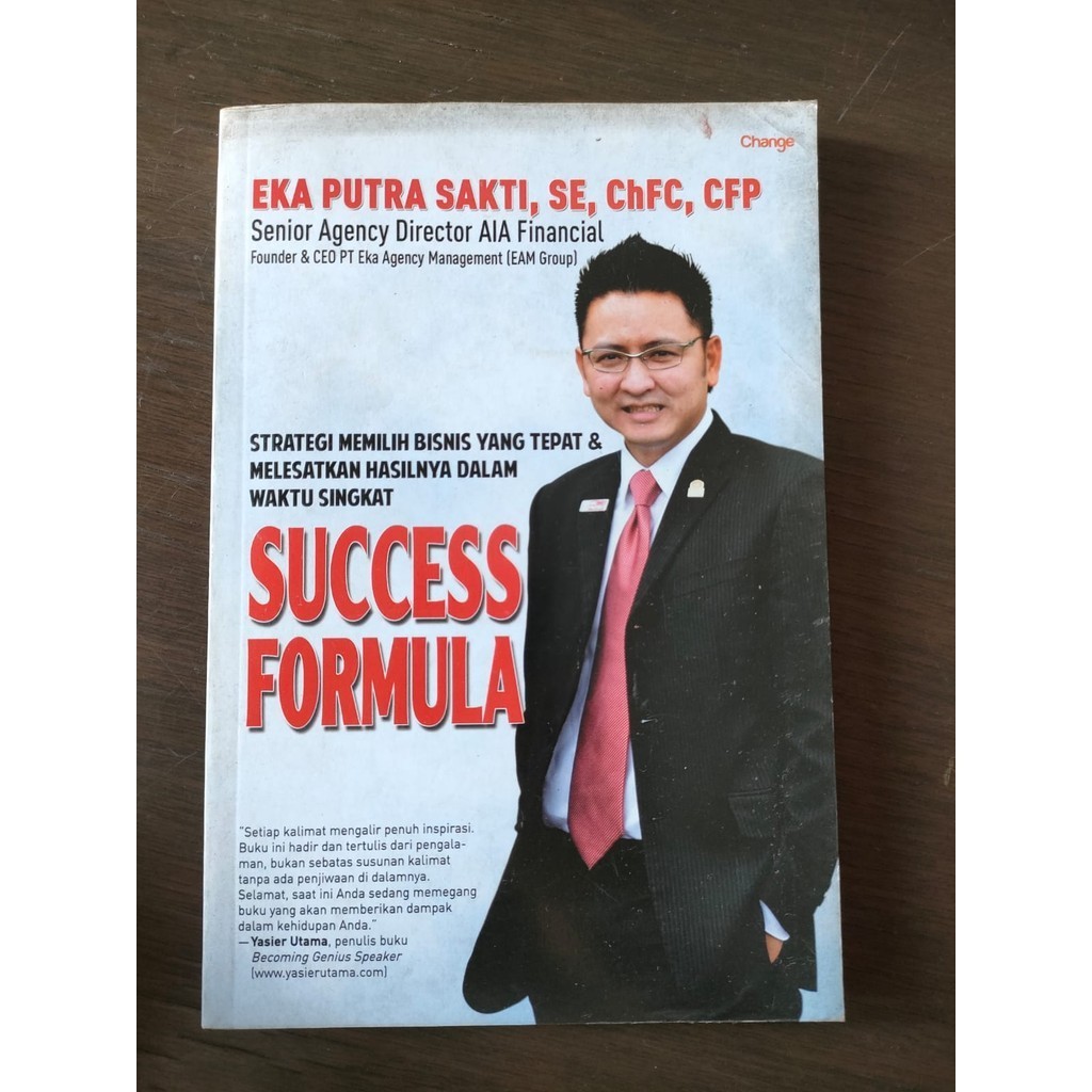 Jual BUKU SUCCESS FORMULA. PENGARANG: EKA PUTRA SAKTI | Shopee Indonesia
