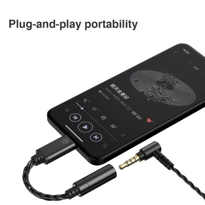 Jual Trn Te Portable Hi-Fi Dac/Amp Type C To 3.5Mm Jack Adapter ...