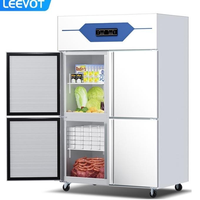 Jual Ready Stock! Leevot Upright Freezer 4Pintu Upright Chiller Rfd-4D ...